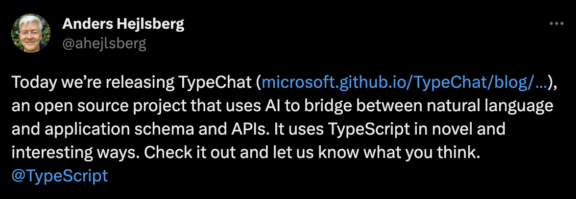 AI 调教师：聊聊 TypeChat 以及ChatGPT 形式化输出